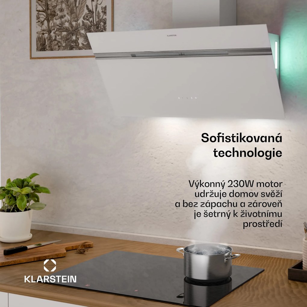 Klarstein Alina digestoř | 80 cm | 615 m³/h | Tichá | Energetická třída A