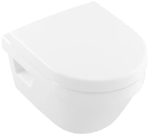 Villeroy & Boch Architectura - Závěsné WC Compact, zadní odpad, DirectFlush, CeramicPlus, alpská bílá 4687R0R1