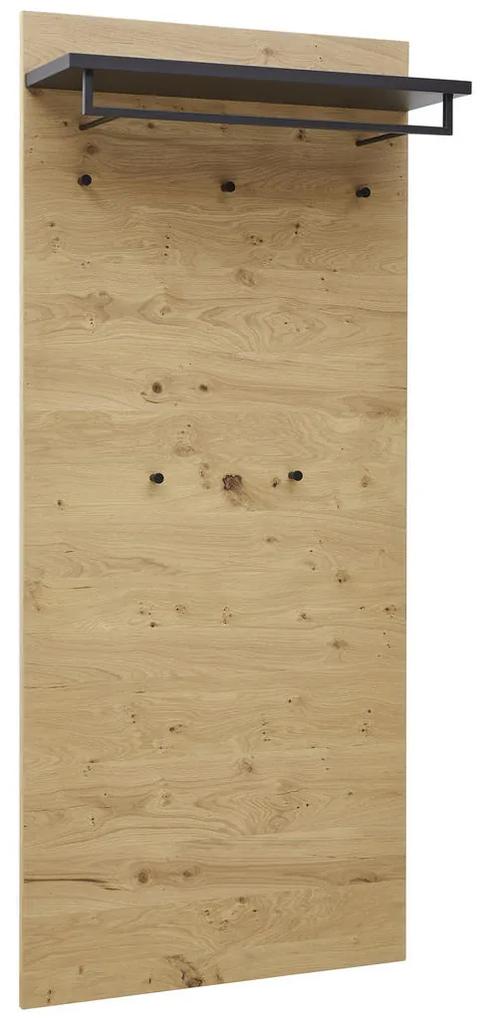XXXLutz ŠATNÍ PANEL, antracitová, barvy dubu, trámový dub, 80/183/27 cm Dieter Knoll - Šatní panely