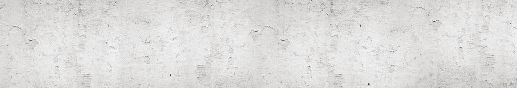 DIMEX | Fototapeta do kuchyně Trhliny v omítce KI-350-264 | 350 x 60 cm | bílá, šedá