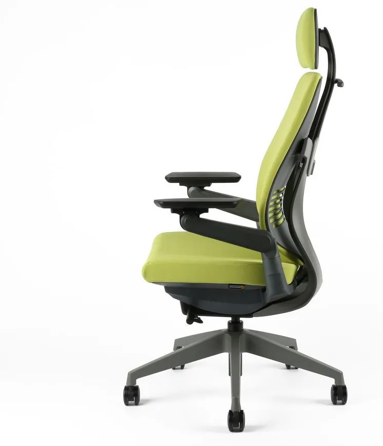 Office Pro Kancelářská ergonomická židle Office Pro KARME — více barev, s podhlavníkem a područkami Černá F06