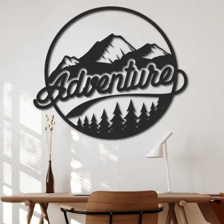 Dřevěný nástěnný obraz s přírodním motivem adventure| SENTOP PR0421