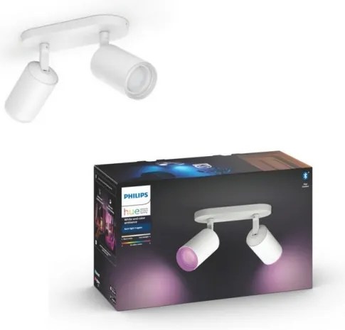 Bluetooth LED bodové svítidlo Philips Hue Fugato 50632/31/P7 2xGU10/5,7W 2000-6500K RGB
