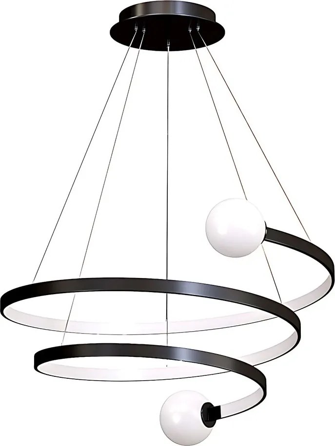 Toolight Rea, Závěsná lampa LHJ029-CP BLACK, OSW-50047