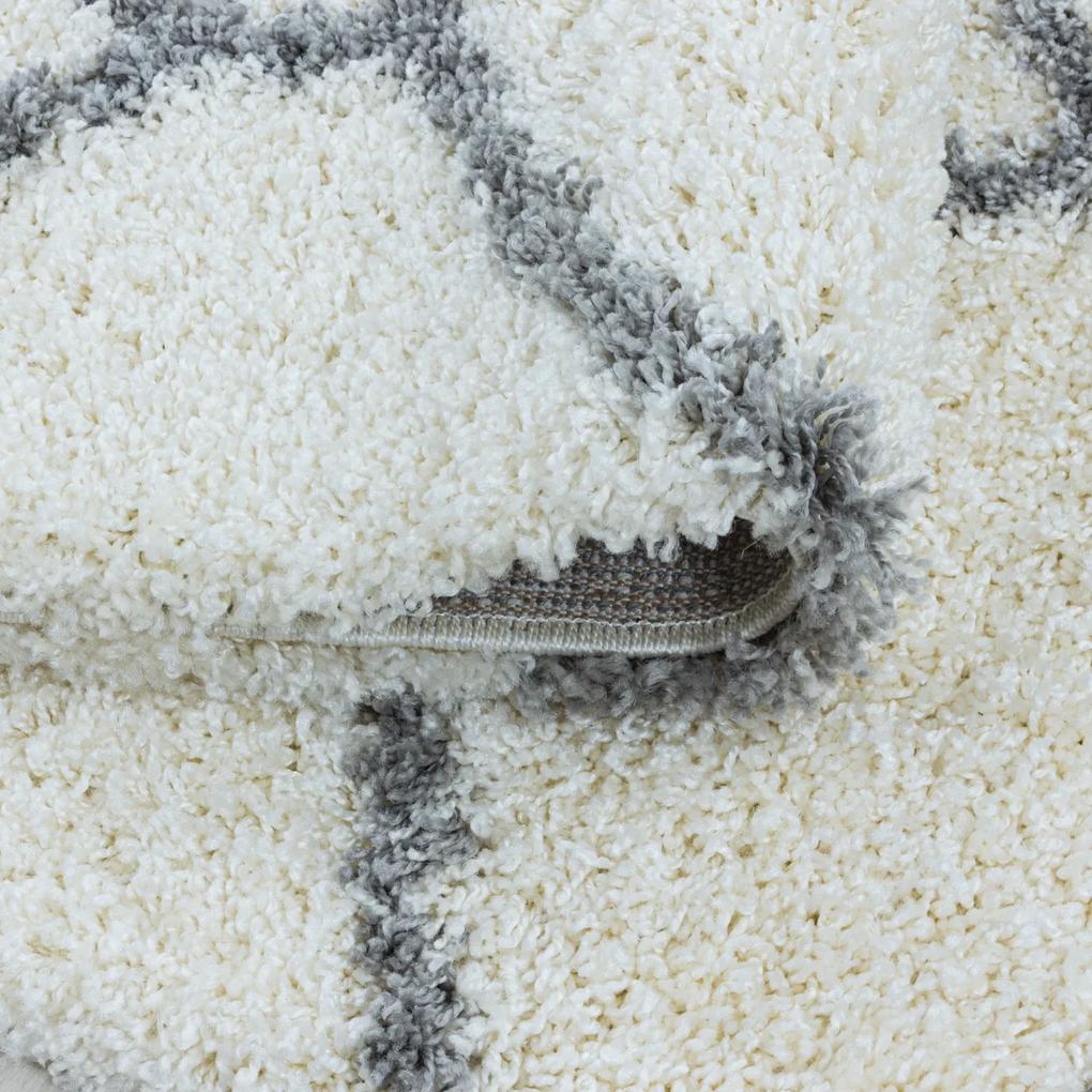 Ayyildiz koberce Kusový koberec Salsa Shaggy 3201 cream kruh - 200x200 (průměr) kruh cm