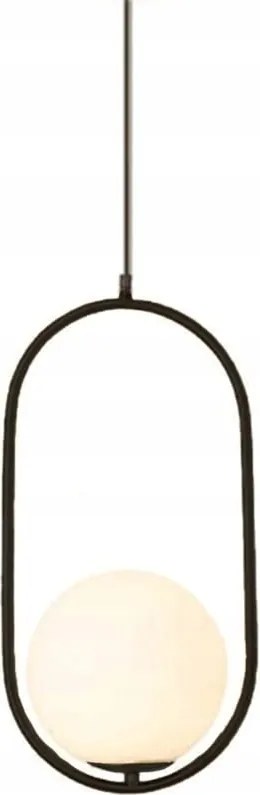 Art Deco Elipse Black 50 cm – závěsná lampa, černá