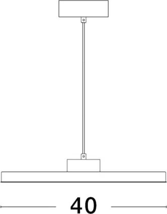 Závěsné LED svítidlo NOVA LUCE ANDRIA 30W 3000K 9212909 stmívatelné Triac