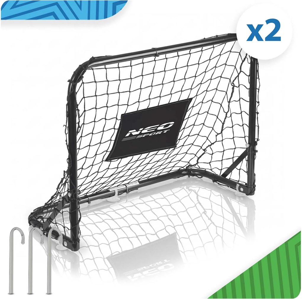Neo-Sport Fotbalová branka - sada 2 kusů - 60 x 45 x 25 cm NS-486