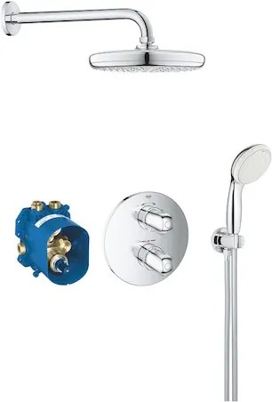 Grohe GROHTHERM 1000 Sprchový systém 210 s termostatem pod omítku, s ruční sprchou, chrom - G34614001