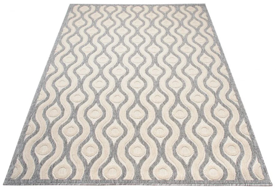 Kusový koberec Virginie šedo krémový 80x200cm