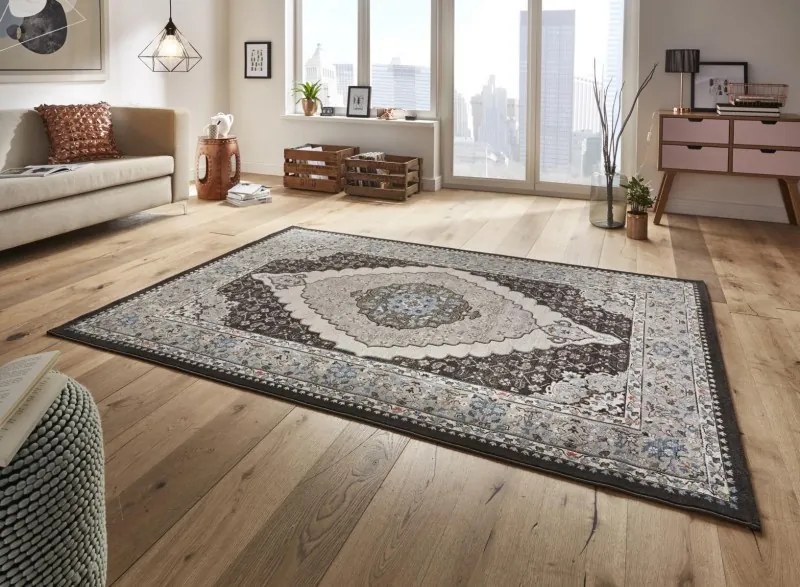 Hans Home | Kusový koberec Classico 102704 schwarz grau, šedý - 120x170