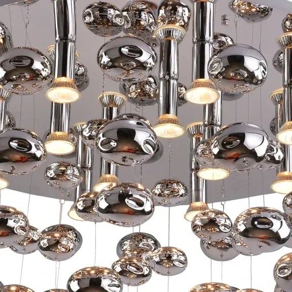 Luxusní lustr Luvia 80 chrom
