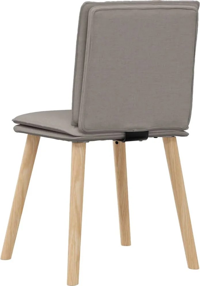 Jídelní židle 4 ks taupe textil 3315361