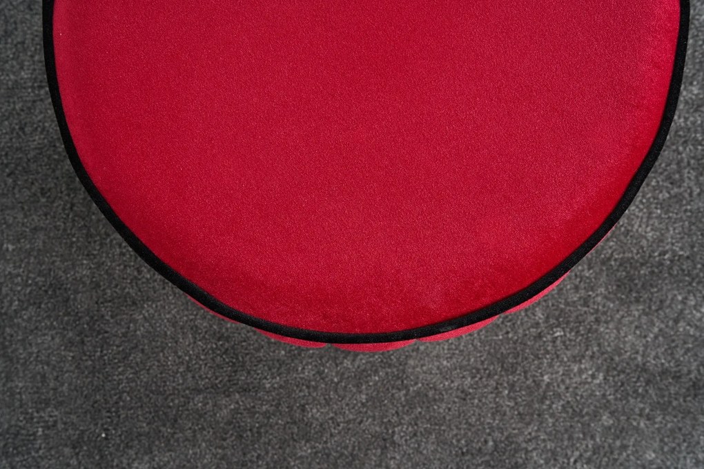 Atelier del Sofa Taburet Lindy Puf - Red, Červená