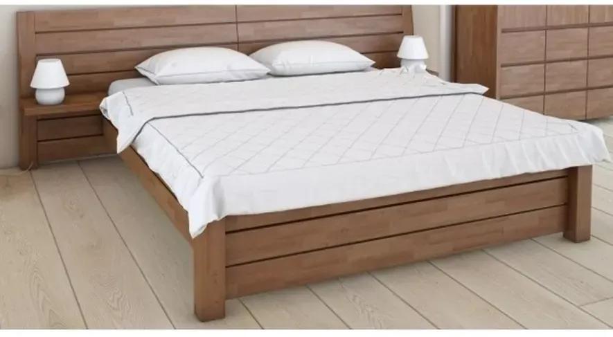 Lucatec Dřevěná postel Vivo 200x140 Jádrový buk