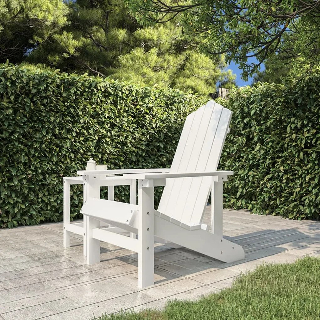 Zahradní křeslo Adirondack HDPE bílé 318637
