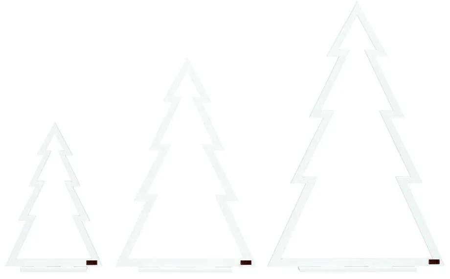 Felius Bílá sada vánočních stromečků - vykrojená, 3ks