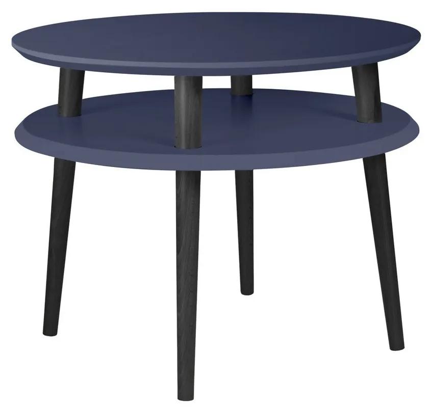 Ragaba Konferenční stolek Iram Small, 57x57x45 cm, grafitová/černá