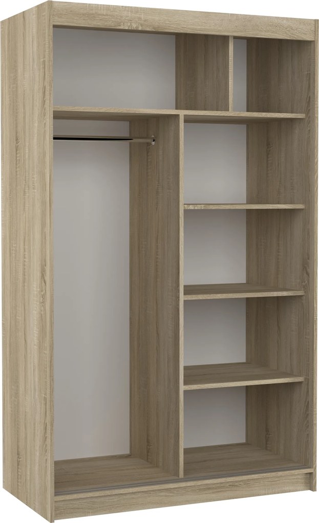 ADRK Furniture Skříň posuvná se zrcadlem MARVIN 120 ADRK-SW-MAR-SW-120