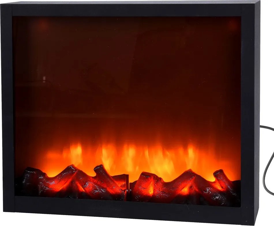 Elektrický krb LED vánoční dekorace 41 x 25 cm