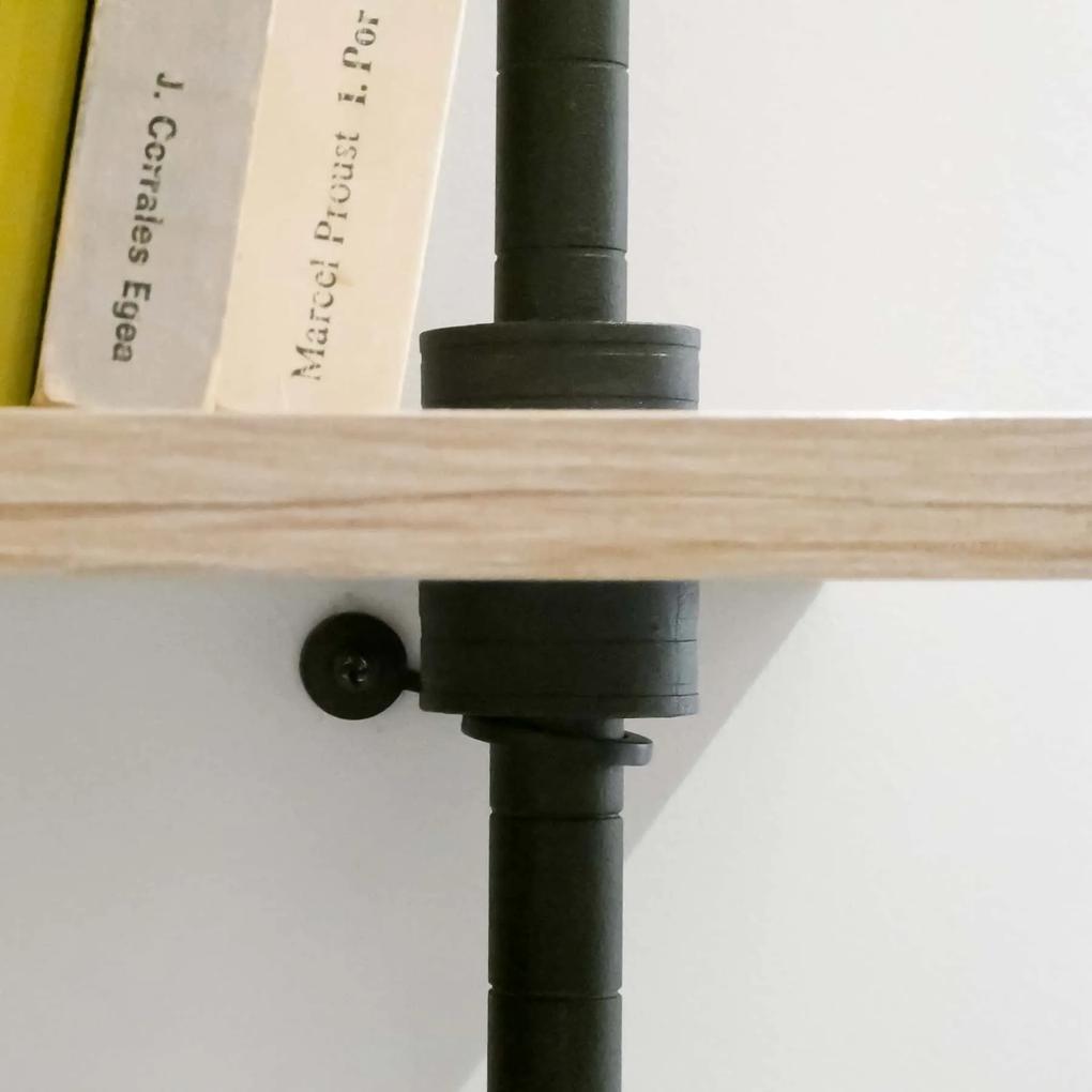Regál s psacím stolem DECO s příslušenstvím, 185x235x35/52,5 cm