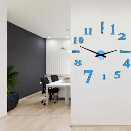 Moderní nalepovací nástěnné hodiny DIY | SENTOP 12P015 BEZ PENA BEZ PLECHU
