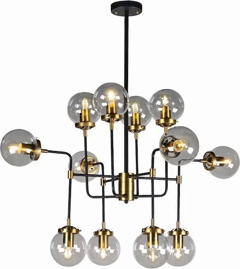 Creative Gold – lustr s 12 rameny art deco