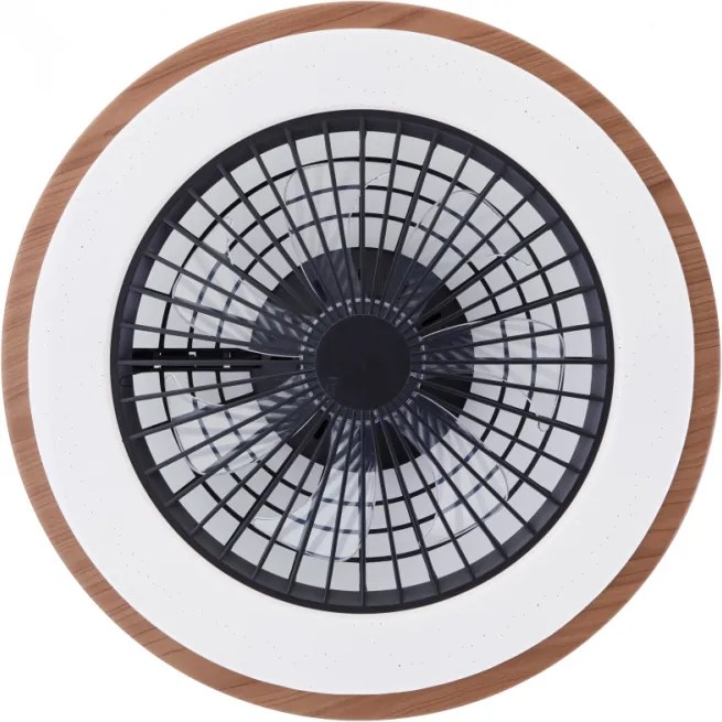 Brilliant G60060/09 Stmívatelné LED svítidlo SLIMLINE NATUR & reverzn VENTILÁTOR + funkce LED
