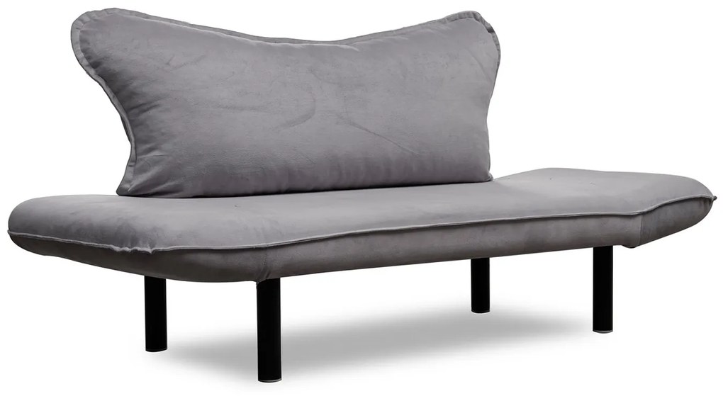 Designová rozkládací pohovka Wenda 140 cm šedá