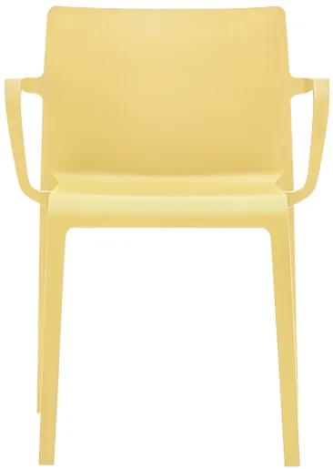 PEDRALI - Židle VOLT 675 DS s područkami - žlutá