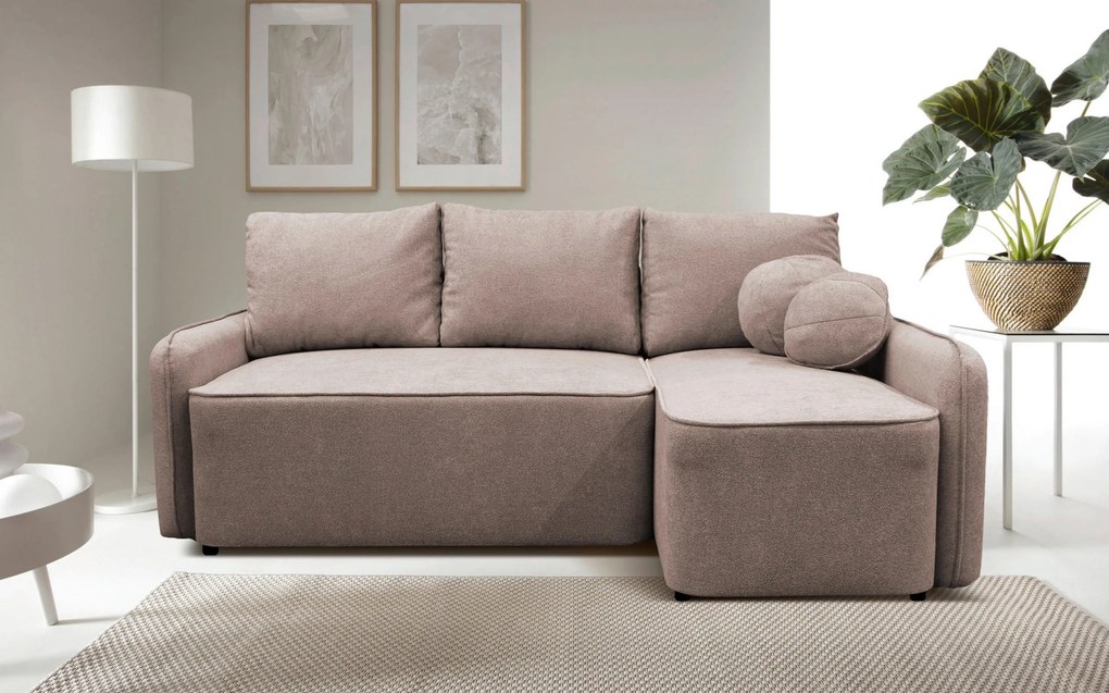 XXXLutz ROHOVÁ SEDAČKA, textil, růžová MID.YOU - Sedací soupravy - 001574006708
