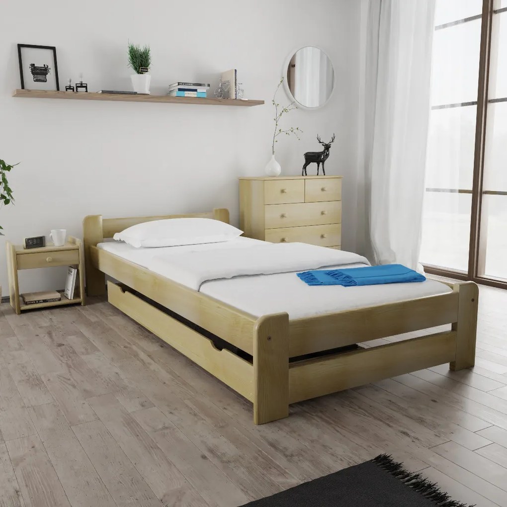 Postel Emily 80 x 200 cm, borovice Matrace: Matrace Coco Maxi 20 cm