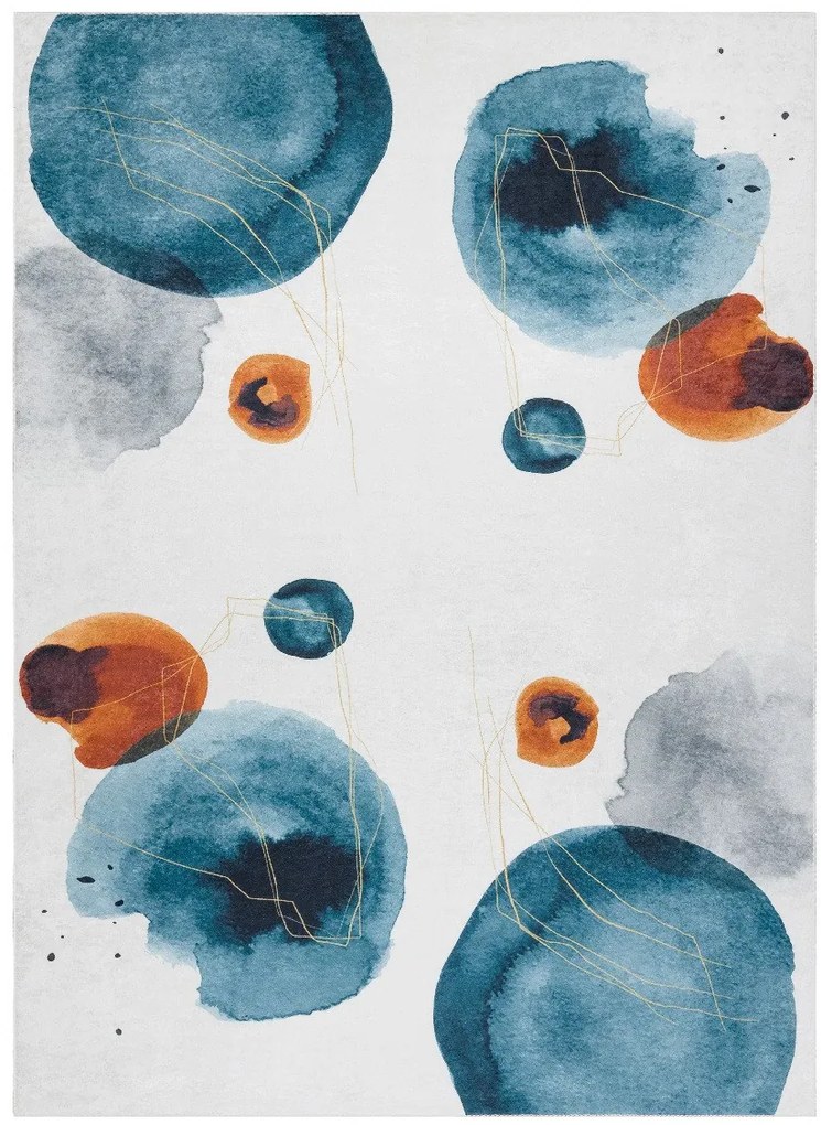 Dywany Łuszczów, Kusový koberec ANDRE Abstraction 1112, 160x220, vícebarevná, chodba / předsíň