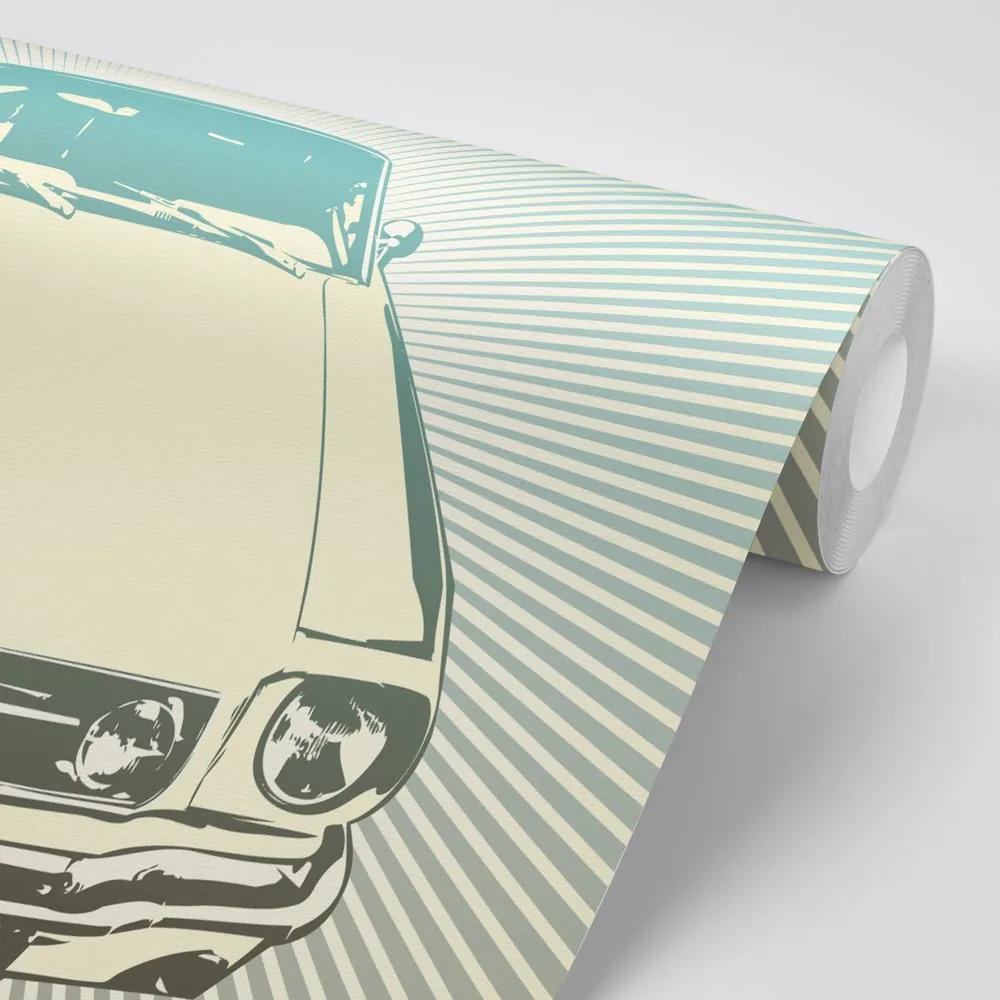 Samolepící tapeta pop art auto