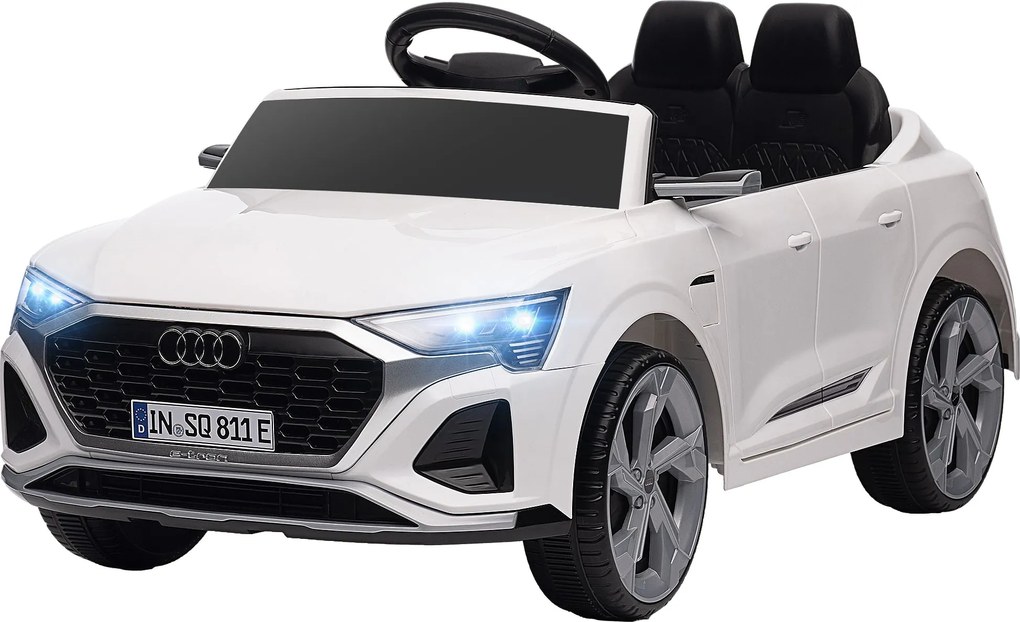 Dětské elektrické auto AIYAPLAY 12V s dálkovým ovládáním 2.4G, MP3 hudbou a klaksonem, elektrické vozidlo s předními světly, 4 odpruženými koly, 3-5 k