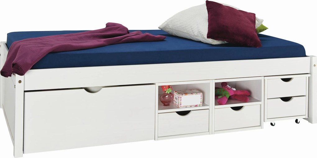 XXXLutz POSTEL, bílá Carryhome - Jednolůžkové postele - 000528013309