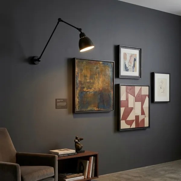 Brilagi - Nástěnná lampa QUILL 1xE27/40W/230V 83 cm černá