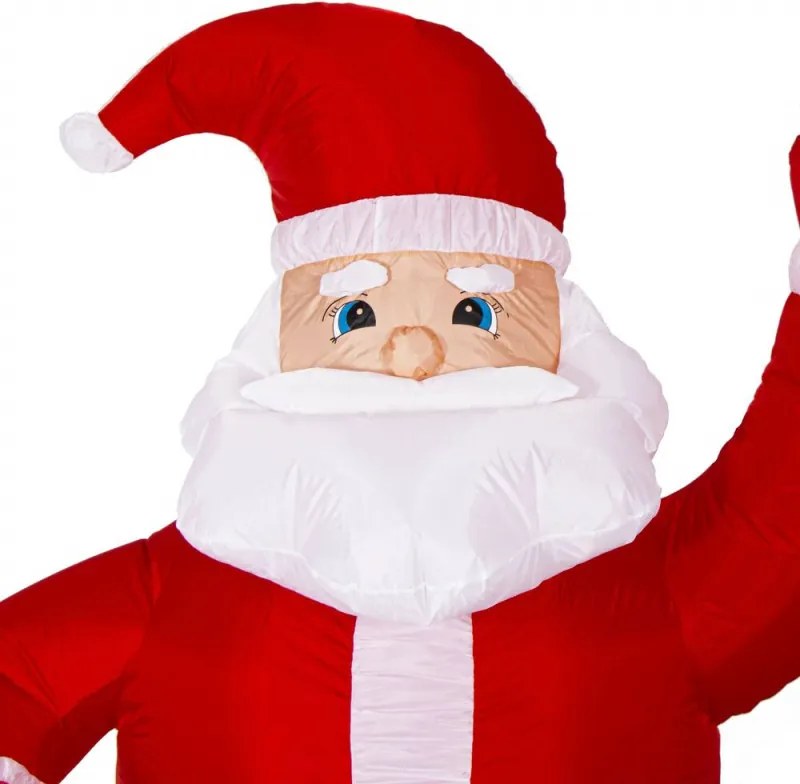 LED nafukovací Santa Claus 180 cm, IP44, studená bílá
