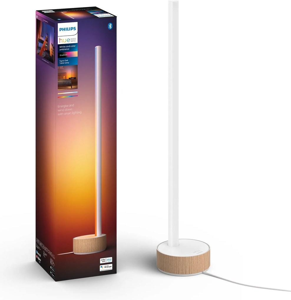 Stolní lampa philips hue gradient signe stolní dub