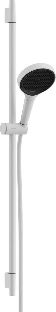 Hansgrohe Rainfinity, sprchová sada 130 3jet EcoSmart s tyčí S Puro 90 cm, bílá matná, HAN-28744700