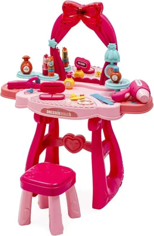 Dětský toaletní stolek s hudbou a židličkou BABY MIX