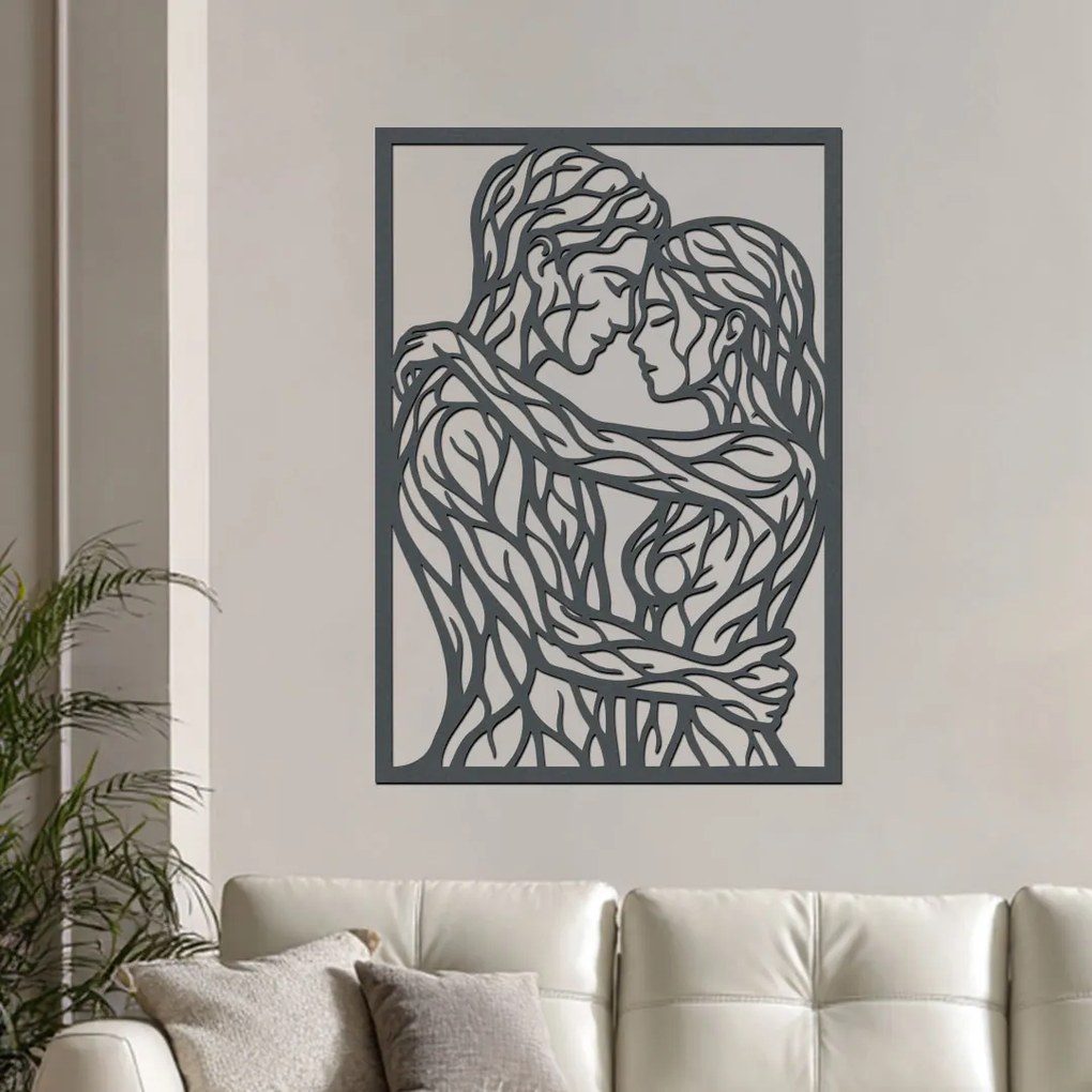 dřevo života Dřevěný obraz MY Rozměry (cm): 43x60, Zvolte barvu dekoru: Antracitová