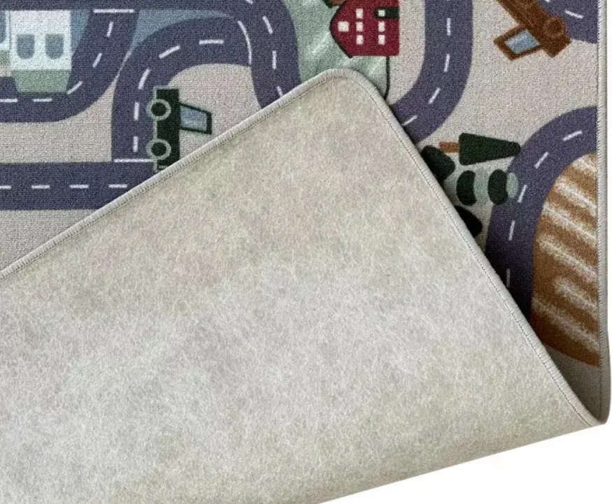 Vopi, Dětský kusový koberec Scanroad 39 kruh, 57x57 (průměr) kruh, vícebarevná, dětský pokoj