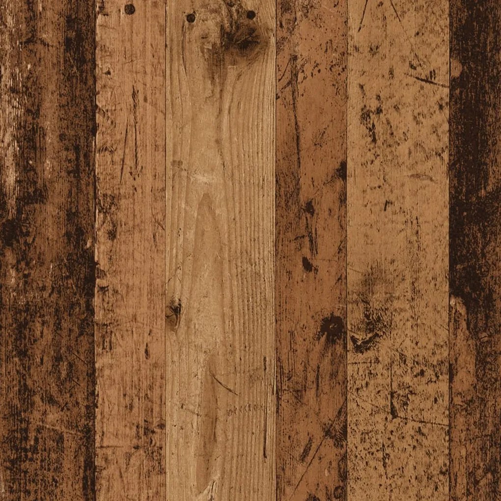 Barový stůl s regály old wood 102x50x103,5 cm kompozitní dřevo