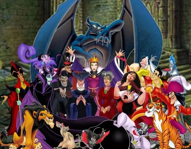 Diamantové malování - motivy z Disneyho pohádek (padouchové) - kulaté diamanty I Barva: F, Velikost: 30x40 cm