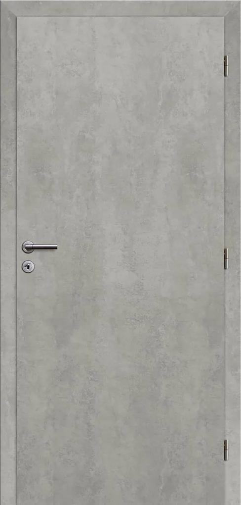 Solodoor Protipožární dveře 80 P, 820 × 1970 mm, fólie, pravé, beton, plné