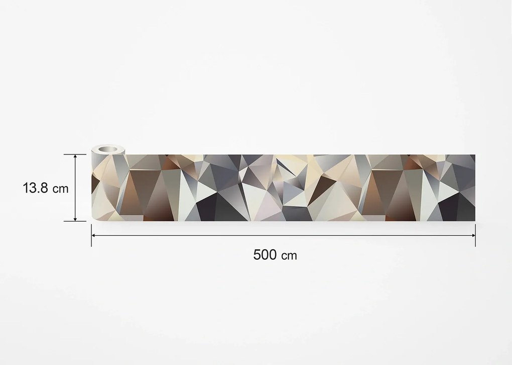 Samolepící bordura na zeď 3D Pyramidy | 5 m x 13.8 cm | DWB8213