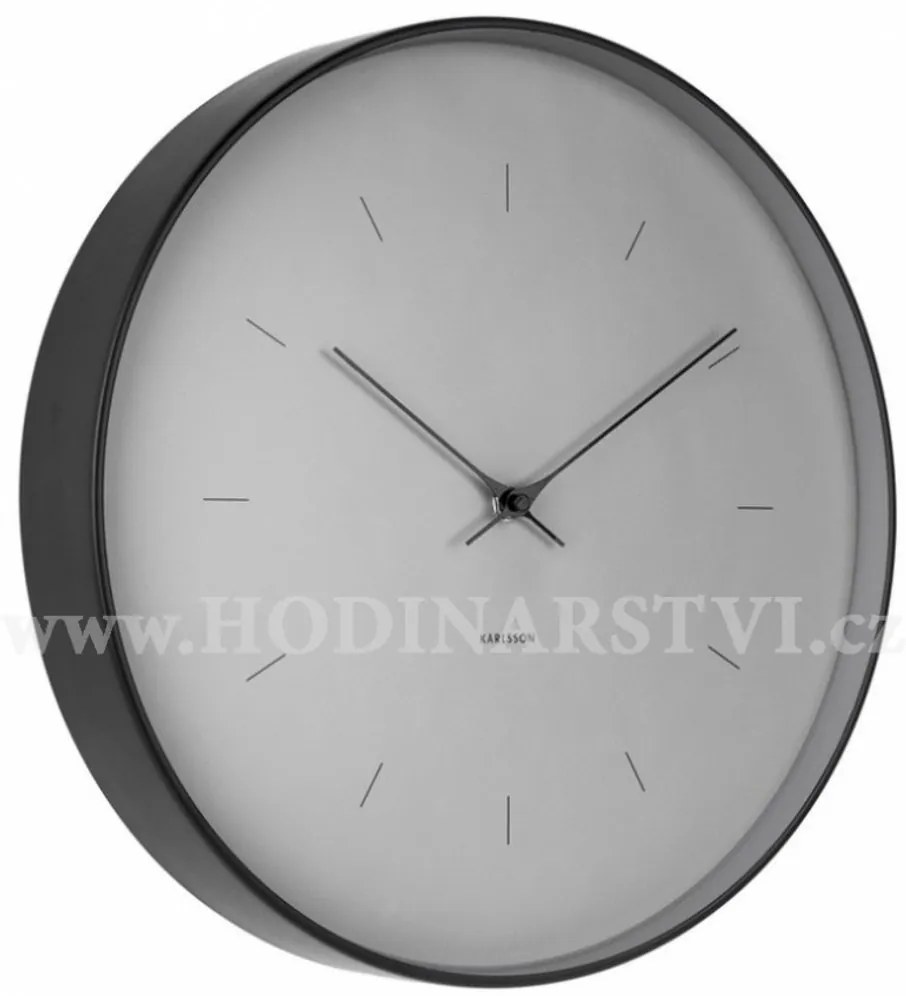 Designové nástěnné hodiny 5707GY Karlsson 37cm