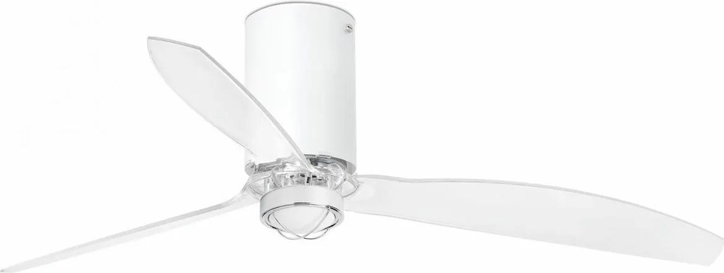 FARO 32039-9 MINI TUBE FAN M LED, bílá/transparentní, stropní LED ventilátor s DC motorem - FARO