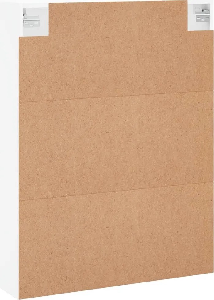vidaXL Nástěnné skříňky 2 ks 69,5 x 34 x 90 cm [3195629] Barva: bílá s vysokým leskem